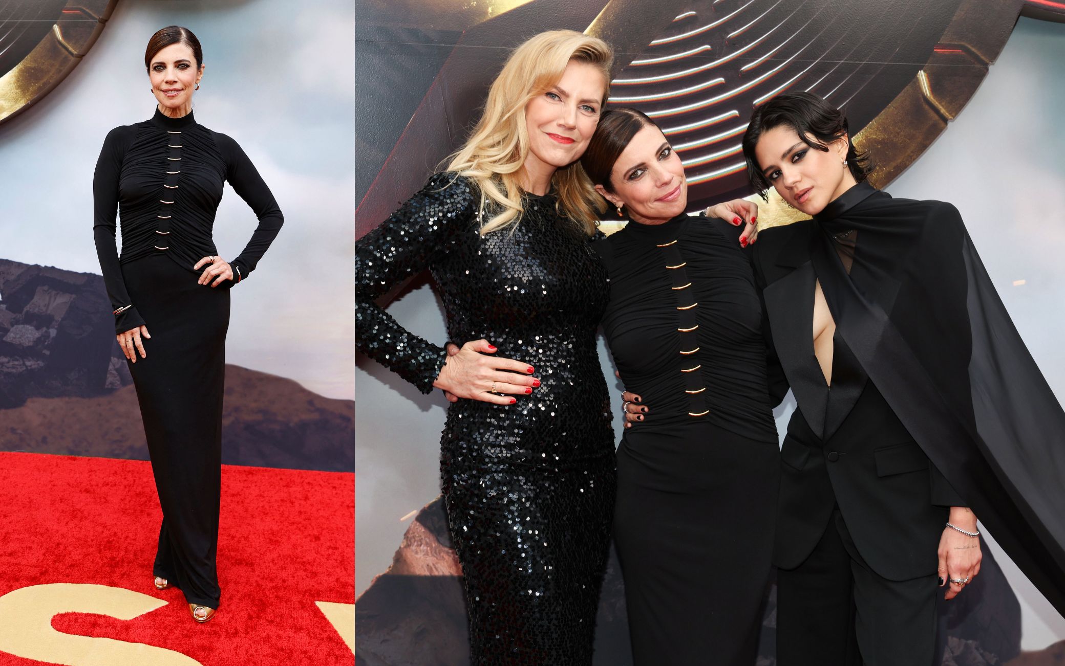 The Flash, Ezra Miller torna in pubblico e posa col cast alla première ...