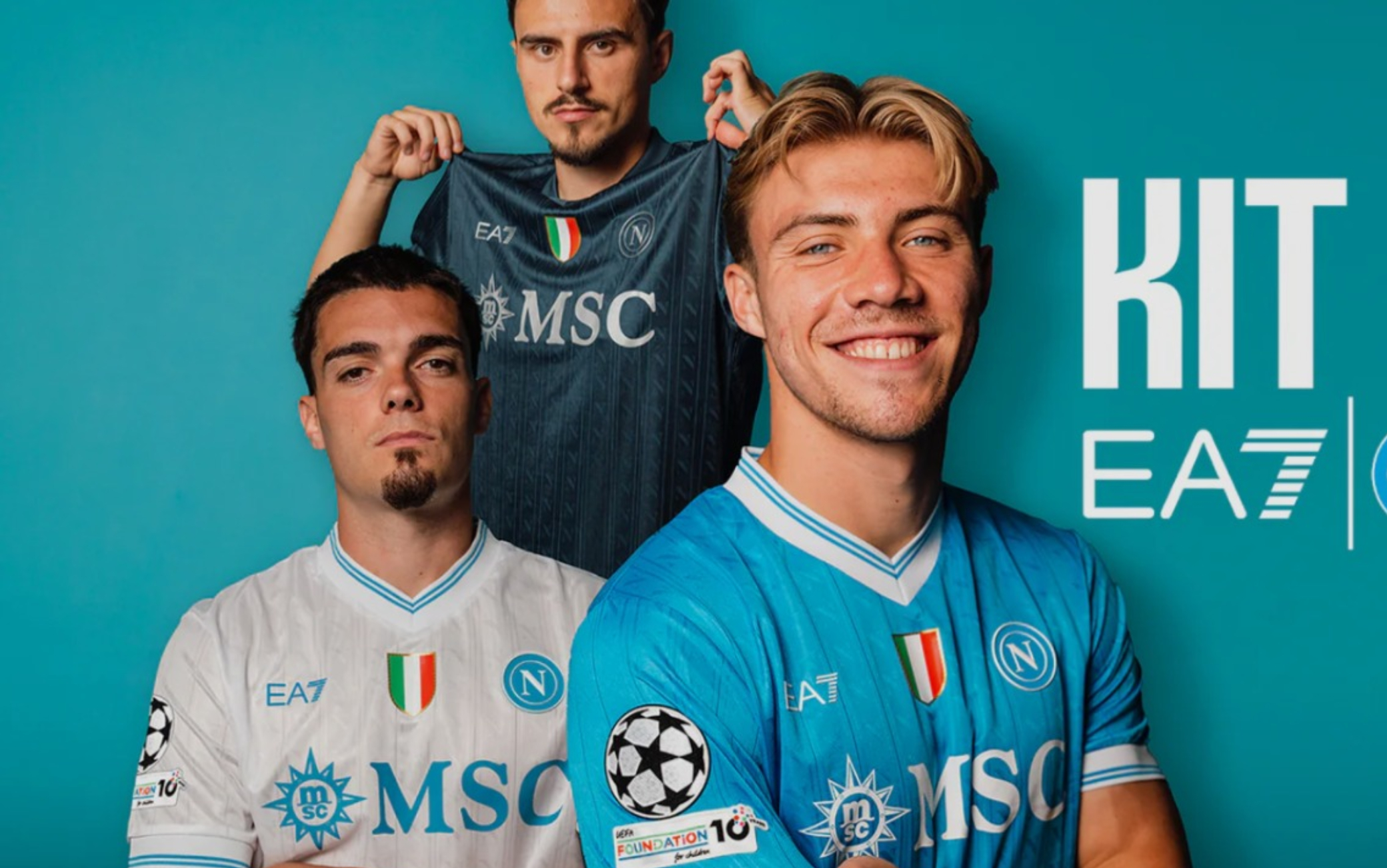 Napoli, presentate le maglie ufficiali per la Champions League 2025 ...