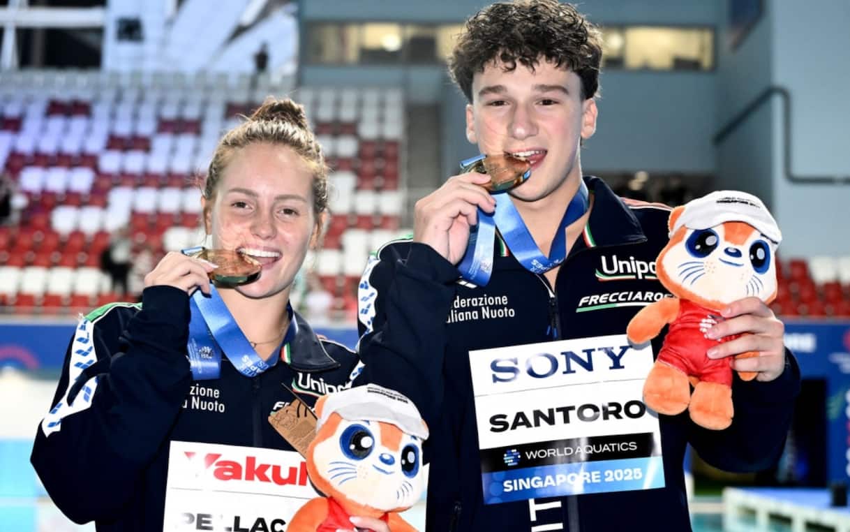 Pellacani e Santoro oro nei 3m sincro misto ai Mondiali di tuffi 2025 ...