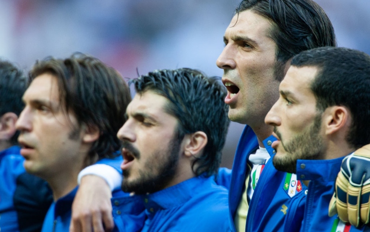 Gattuso, prima uscita da CT in tribuna per Italia-Germania agli Europei ...