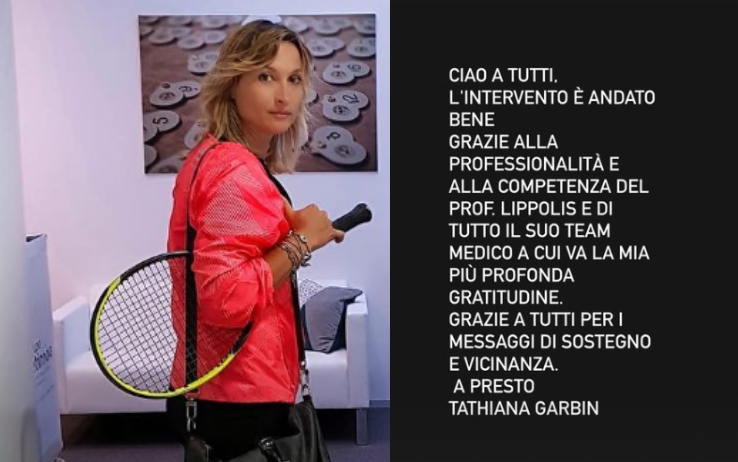 Tennis, Garbin operata per un tumore: 'È andata bene, grazie per il ...