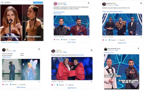 Sanremo 2024, i meme più divertenti sulla prima serata del Festival ...