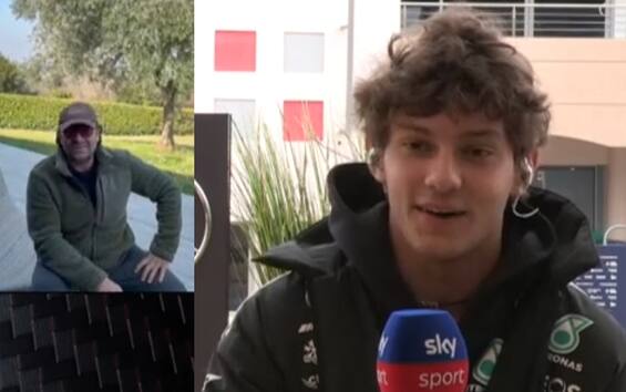 F1, Alberto Tomba fa l'in bocca al lupo a Kimi Antonelli. Video | Sky Sport