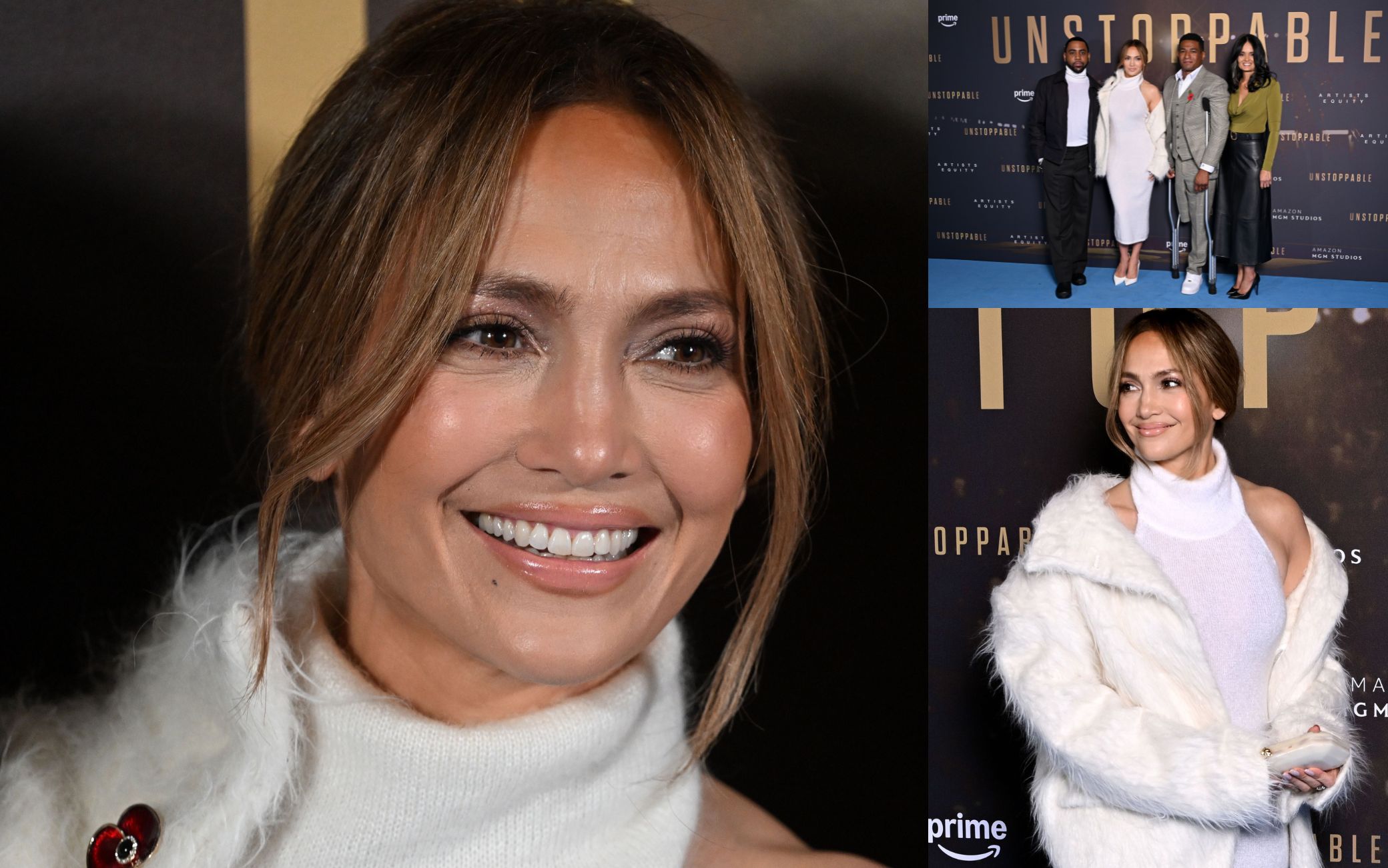 Unstoppable, Jennifer Lopez in total white per la première del film a ...