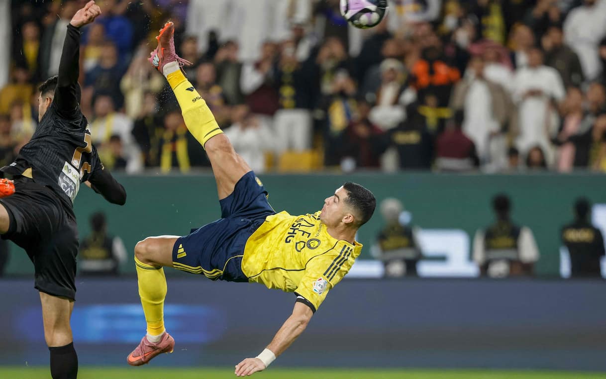 Cristiano Ronaldo, gol in rovesciata con l'Al Nassr in Saudi Pro League ...
