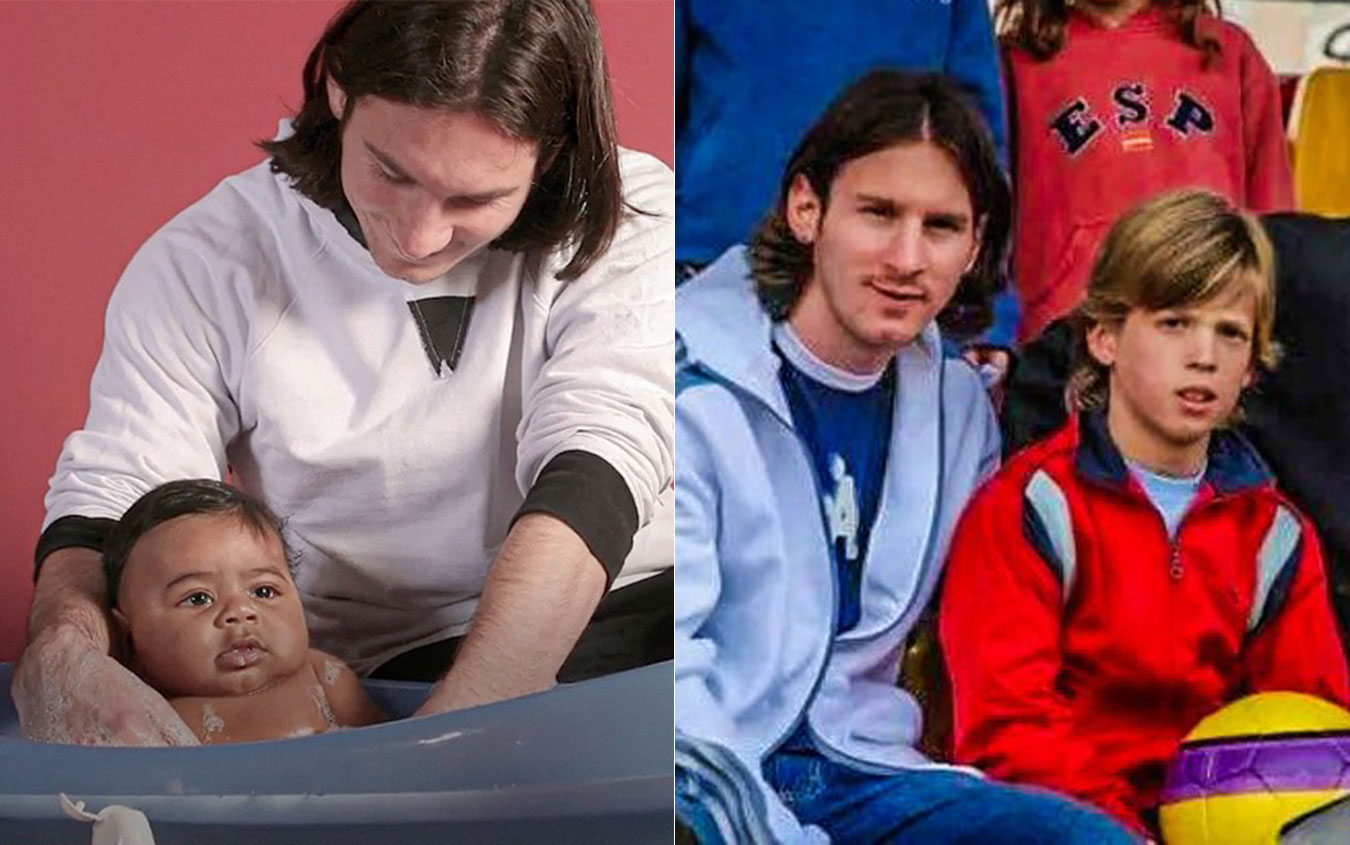 Messi e la storia delle foto con Lamine Yamal e Dani Olmo da piccoli ...