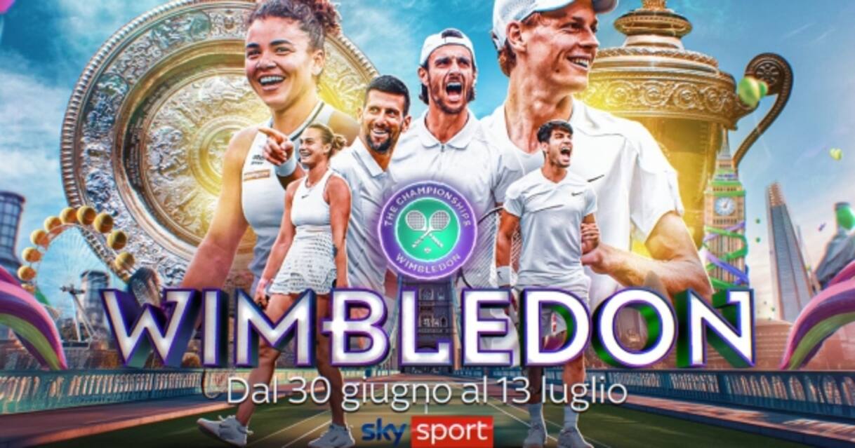 Wimbledon 2025, il torneo in diretta esclusiva in tv e streaming su Sky ...