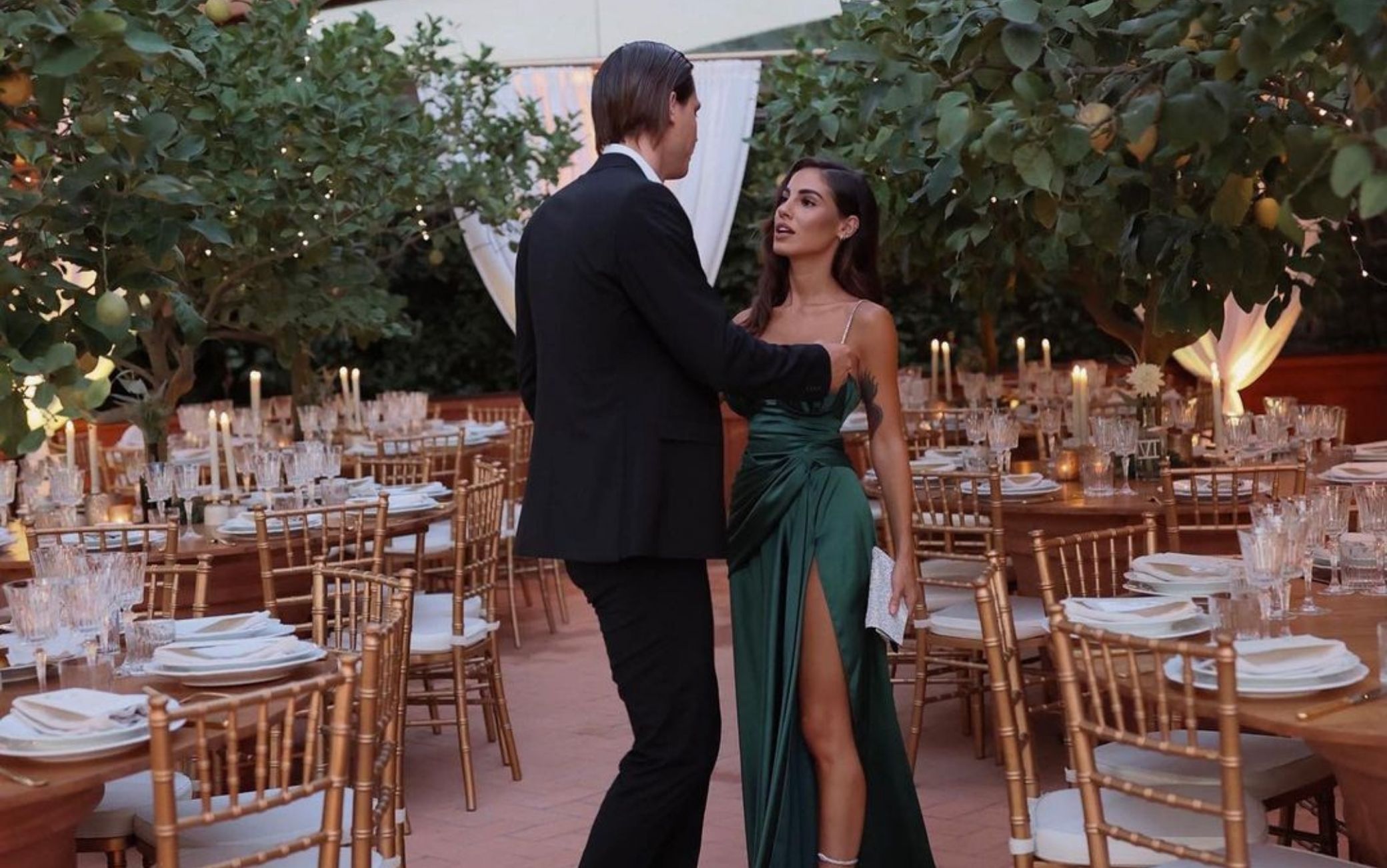 Giulia De Lellis con Carlo Gussalli al matrimonio della sorella ...