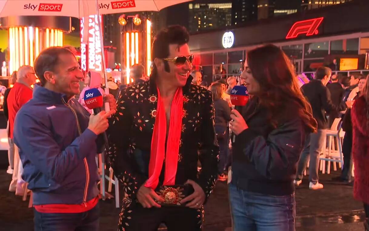 F1 a Las Vegas: Elvis, Vicky Piria e il ciuffo di Matteo Bobbi... Video ...