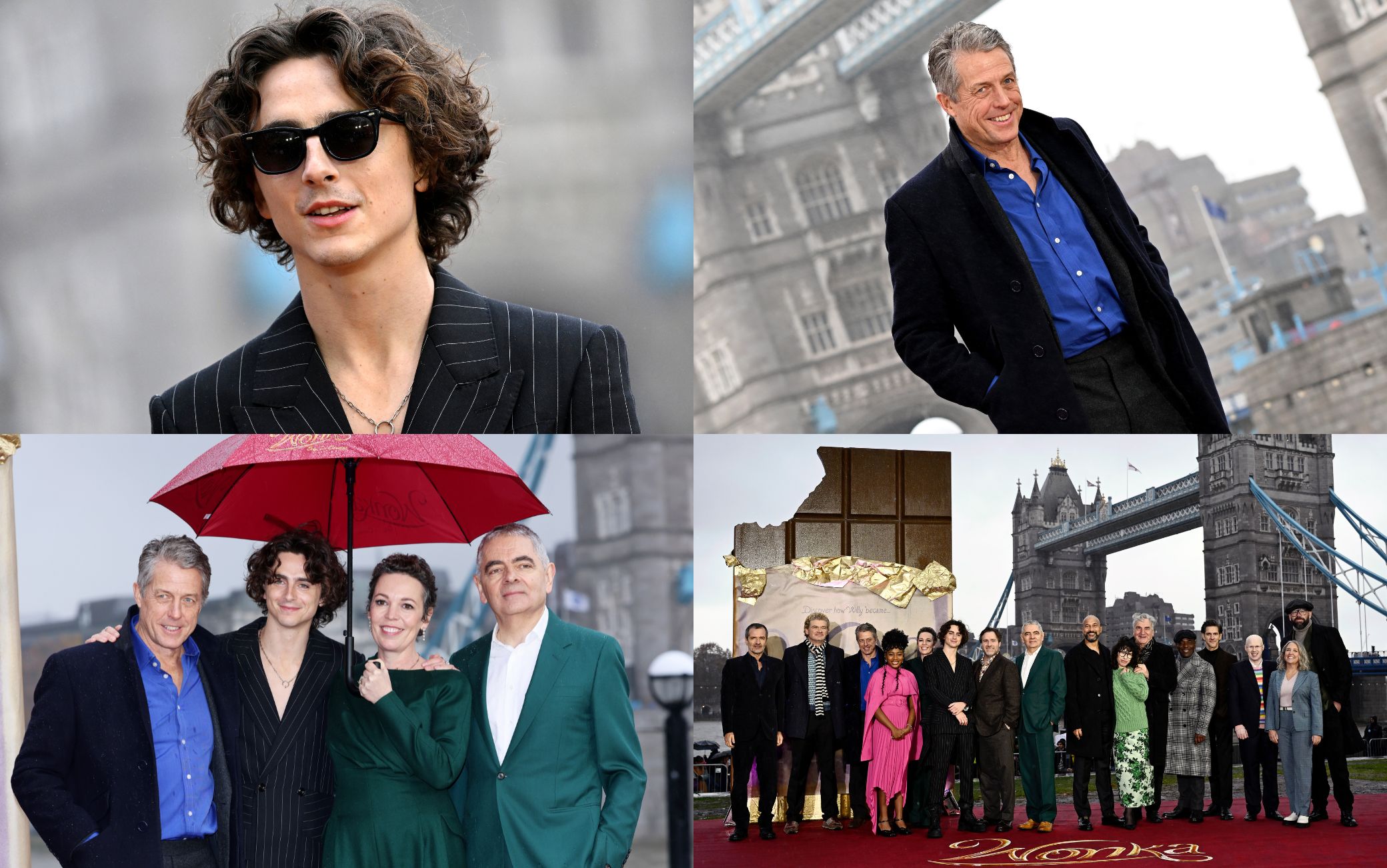 Wonka, Timothée Chalamet e il cast del film sbarcano a Londra. Le foto ...