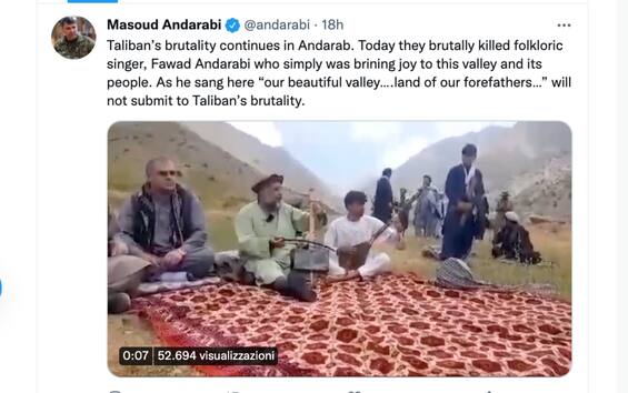 Afghanistan, talebani uccidono il musicista folk Fawad Andarabi | Sky TG24