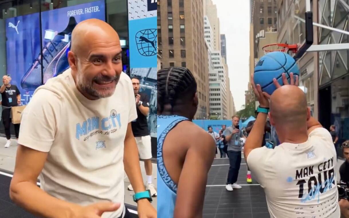 Pep Guardiola ci ha preso gusto col basket dopo le Finals NBA: guarda ...