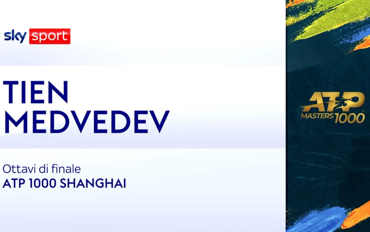 VIDEO. Tien Medvedev: highlights Atp Shanghai | Sky Sport