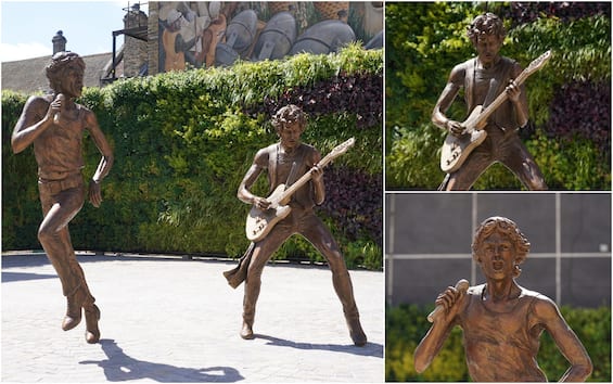 Mick Jagger e Keith Richards, inaugurate statue in bronzo a Dartford ...