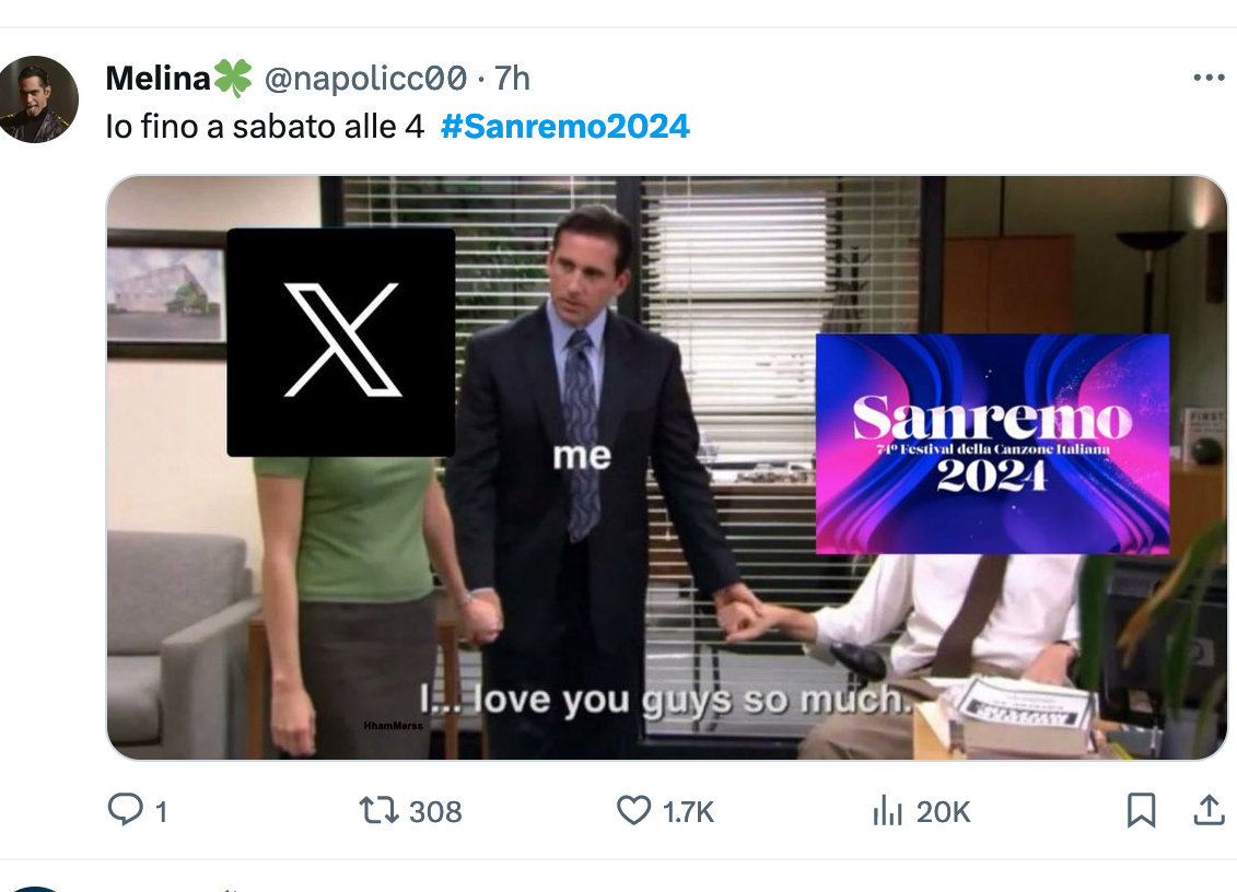 Sanremo 2024, i meme più divertenti sulla terza serata del Festival ...