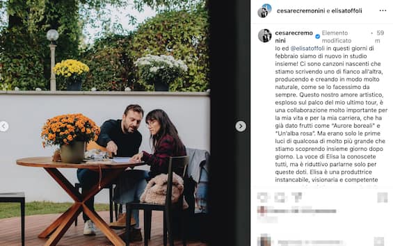 Cesare Cremonini ed Elisa di nuovo insieme in studio: nuove canzoni in ...