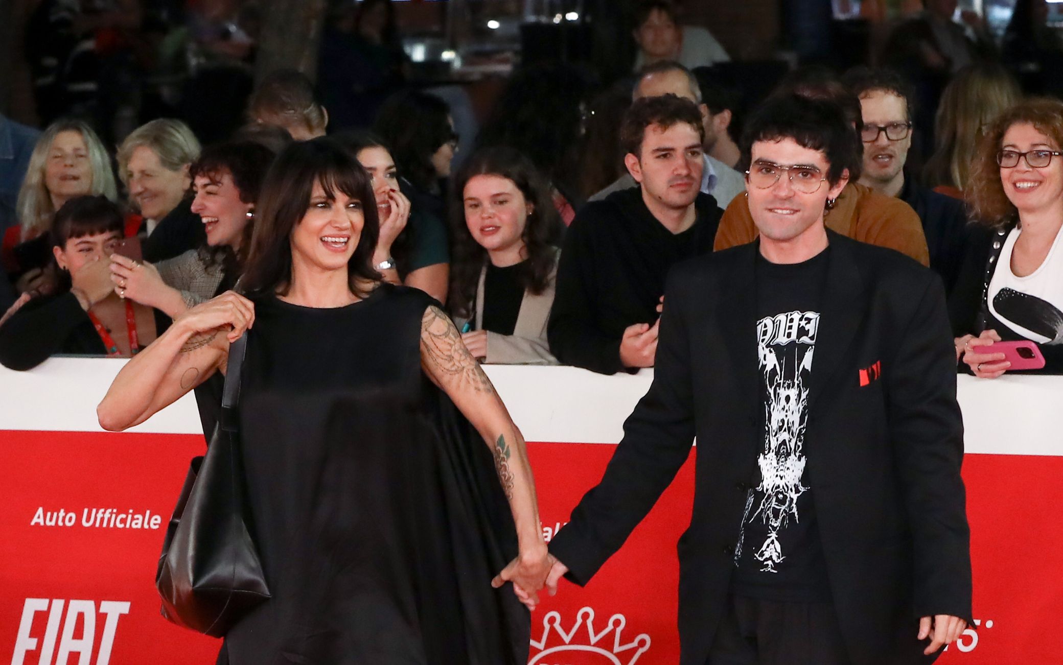 Asia Argento con Simone Bozzelli sul red carpet della Festa del Cinema ...