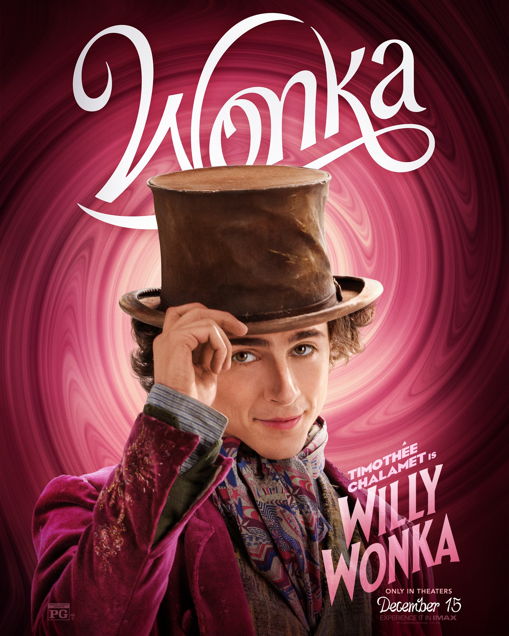 Wonka, rilasciato il nuovo poster del film con Timothée Chalamet