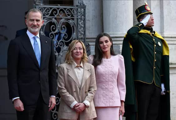 Re Felipe e la regina Letizia a Roma, le foto dell'incontro con ...