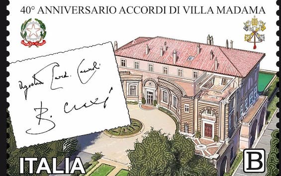 Il francobollo per celebrare i 40 anni dagli Accordi di Villa Madama ...
