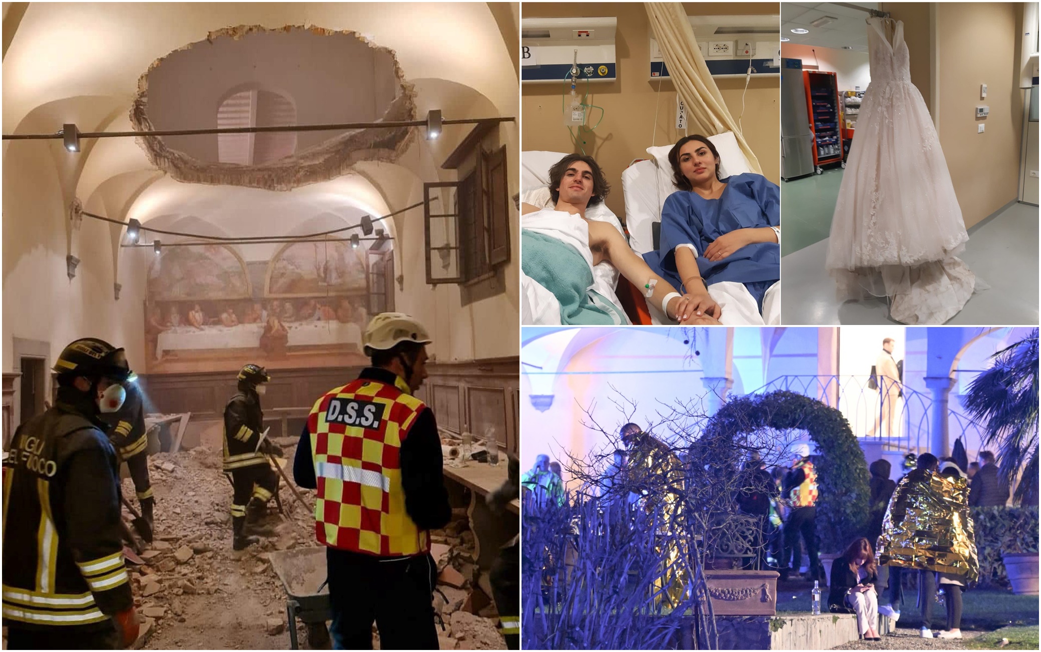 Matrimonio Pistoia, il video del crollo del solaio durante il ballo di ...