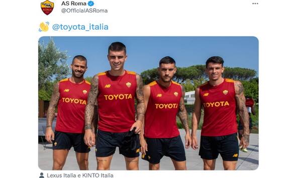Calcio, As Roma: ufficiale partnership con il Gruppo Toyota | Sky TG24