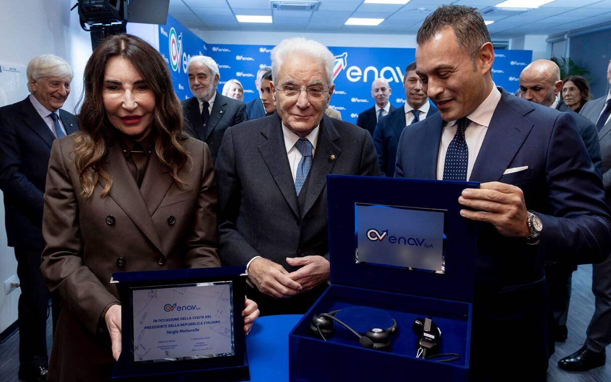 Mattarella nella sede dell’Enav, prima visita di un presidente nella ...