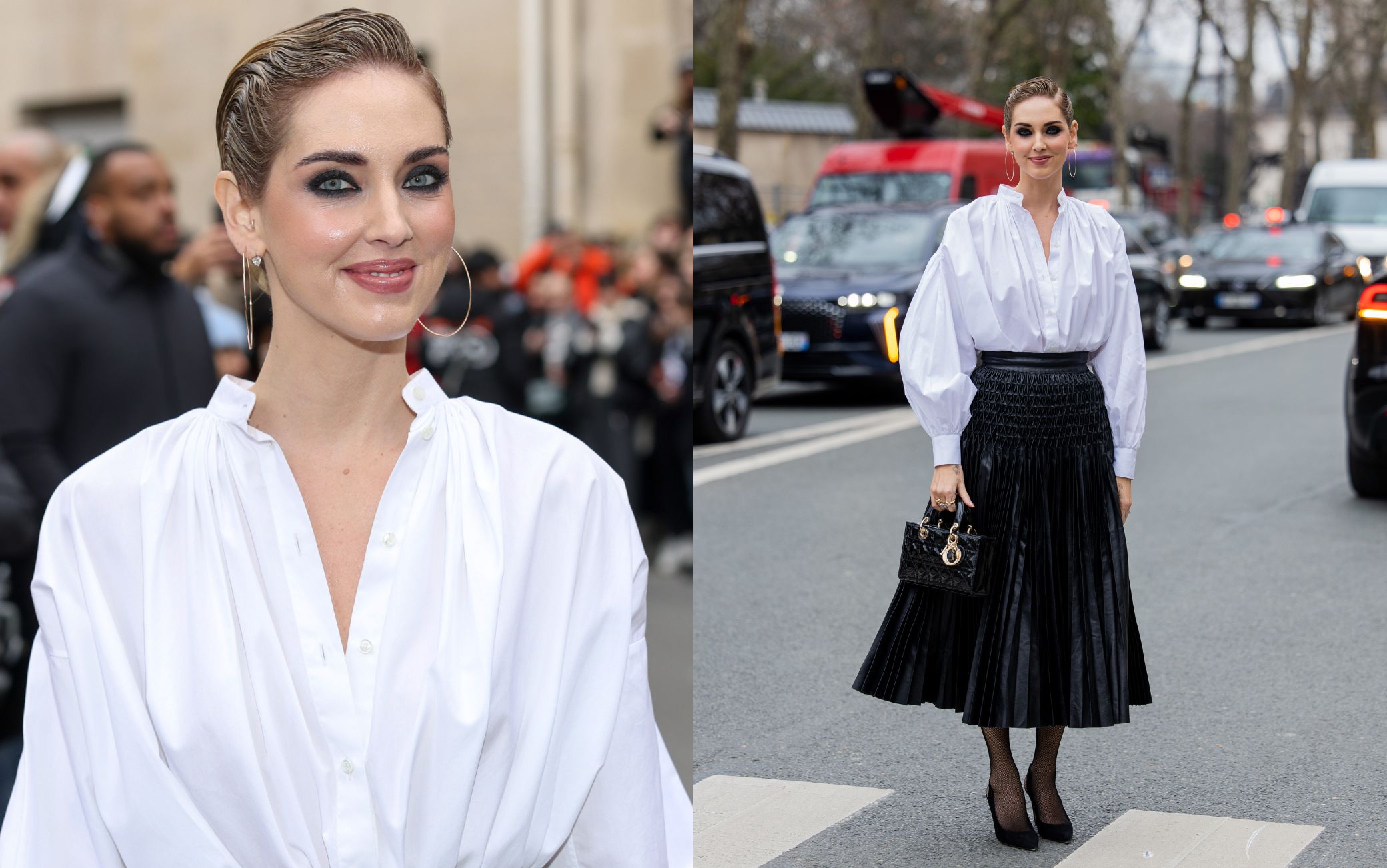 Chiara Ferragni a Parigi, il look per la sfilata Dior