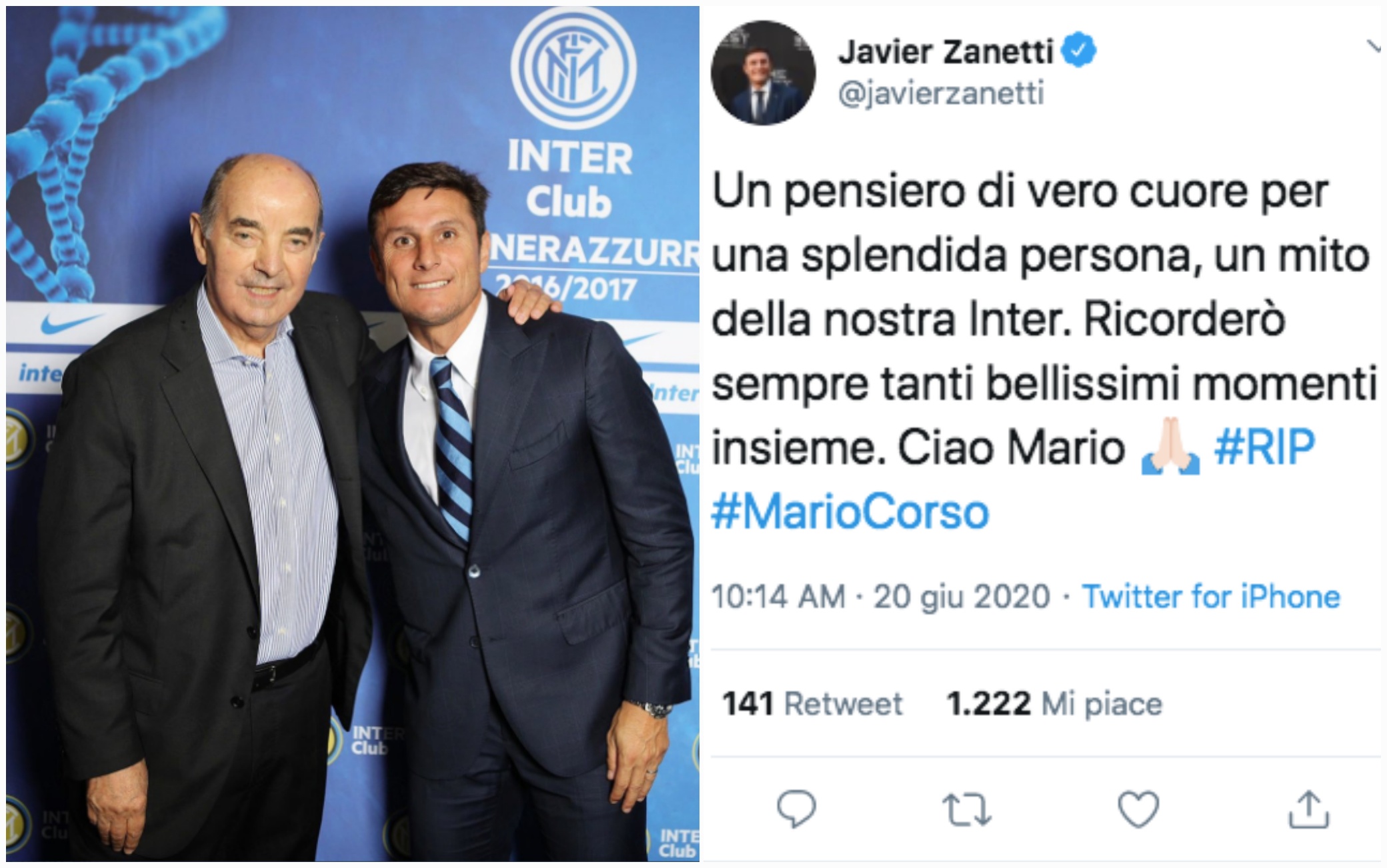 Mario Corso, il 'sinistro di Dio' che conquistò il mondo con l'Inter ...