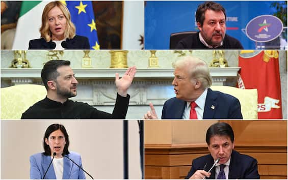 Ucraina, scontro Trump-Zelensky. Da Salvini a Schlein, le reazioni politiche in Italia | Sky TG24