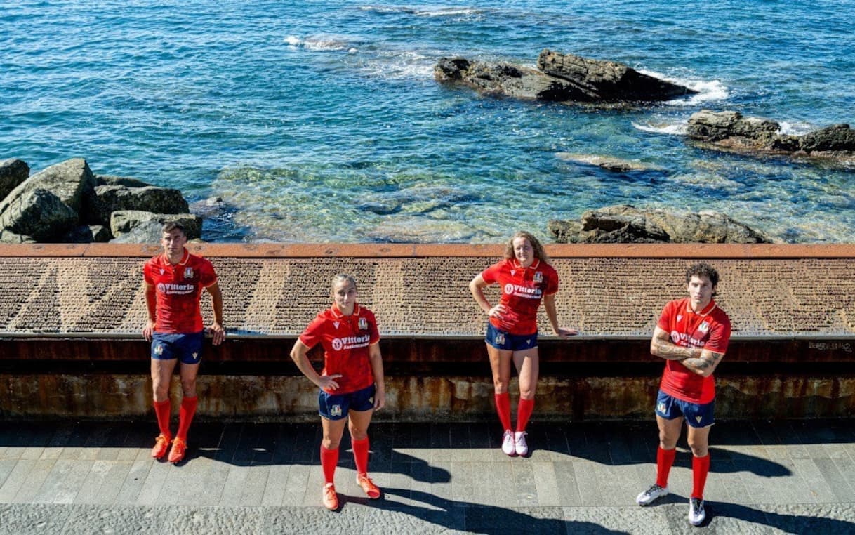 Nuova collab tra Macron e la Nazionale di Rugby in 'Rosso Garibaldi ...