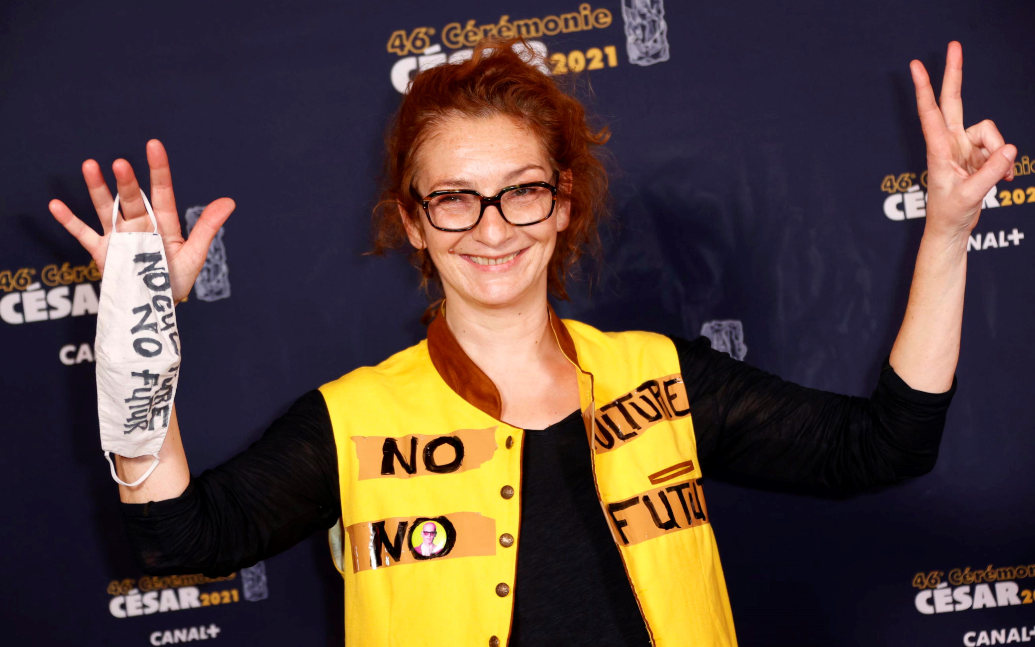 Ai premi Cesar la protesta di Corinne Masiero: nuda contro l'abbandono ...