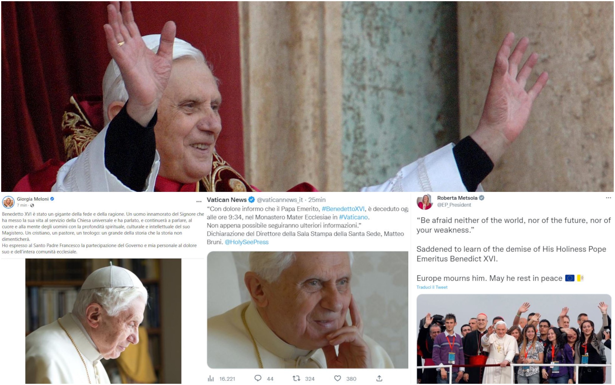 Morto Papa Ratzinger, il testamento di Benedetto XVI: “Rimanete saldi ...