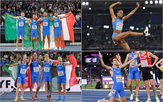 Europei atletica: Italia oro 4x100, argento staffetta 4x400 uomini e ...