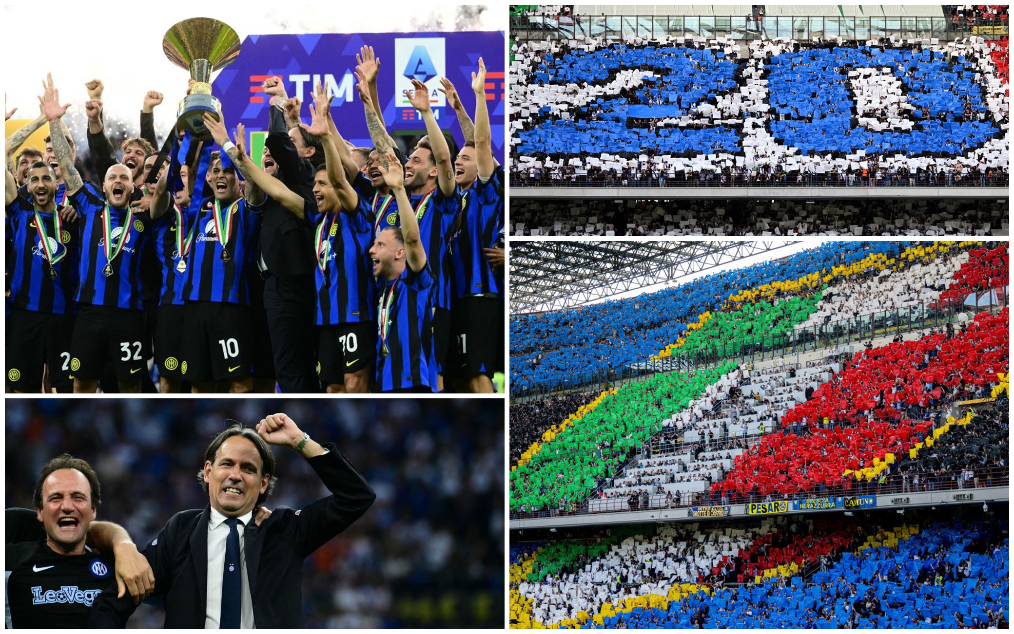Scudetto Inter 2024, la premiazione della squadra a San Siro. Foto ...