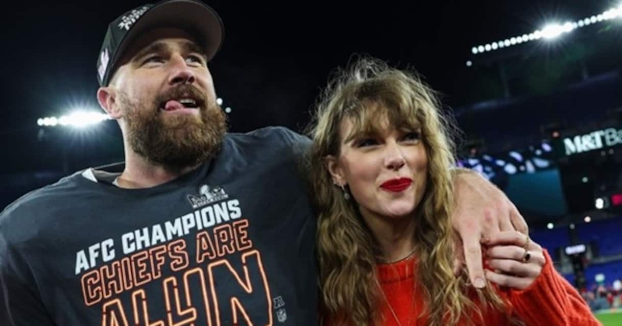Taylor Swift e Travis Kelce al Super Bowl 2024. Foto | Sky Sport