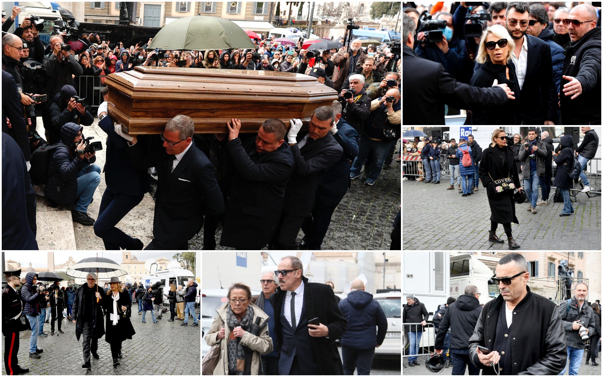 Funerali Maurizio Costanzo, le foto dalla Chiesa degli Artisti a Roma ...