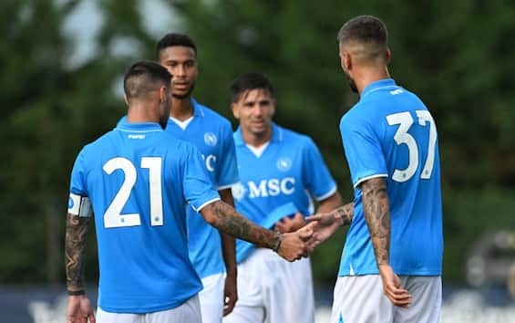 Napoli-Anaune 4-0, gol e highlights dell'amichevole (l'esordio con Conte) | Sky Sport