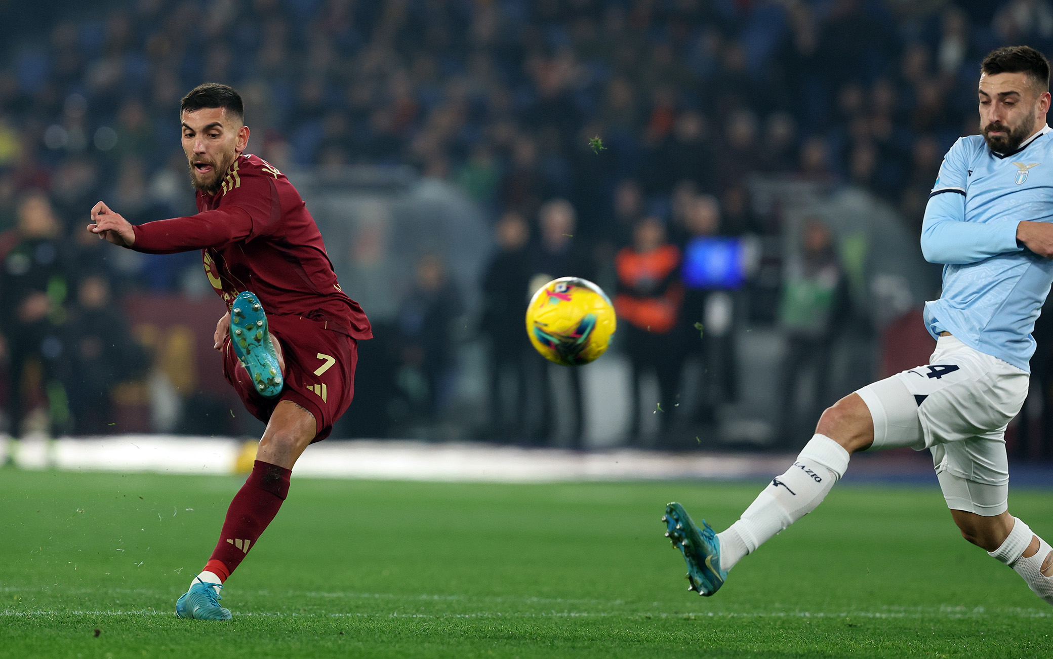 Pellegrini, gol in Roma Lazio: si riprende i giallorossi nel derby ed esulta così. FOTO | Sky Sport
