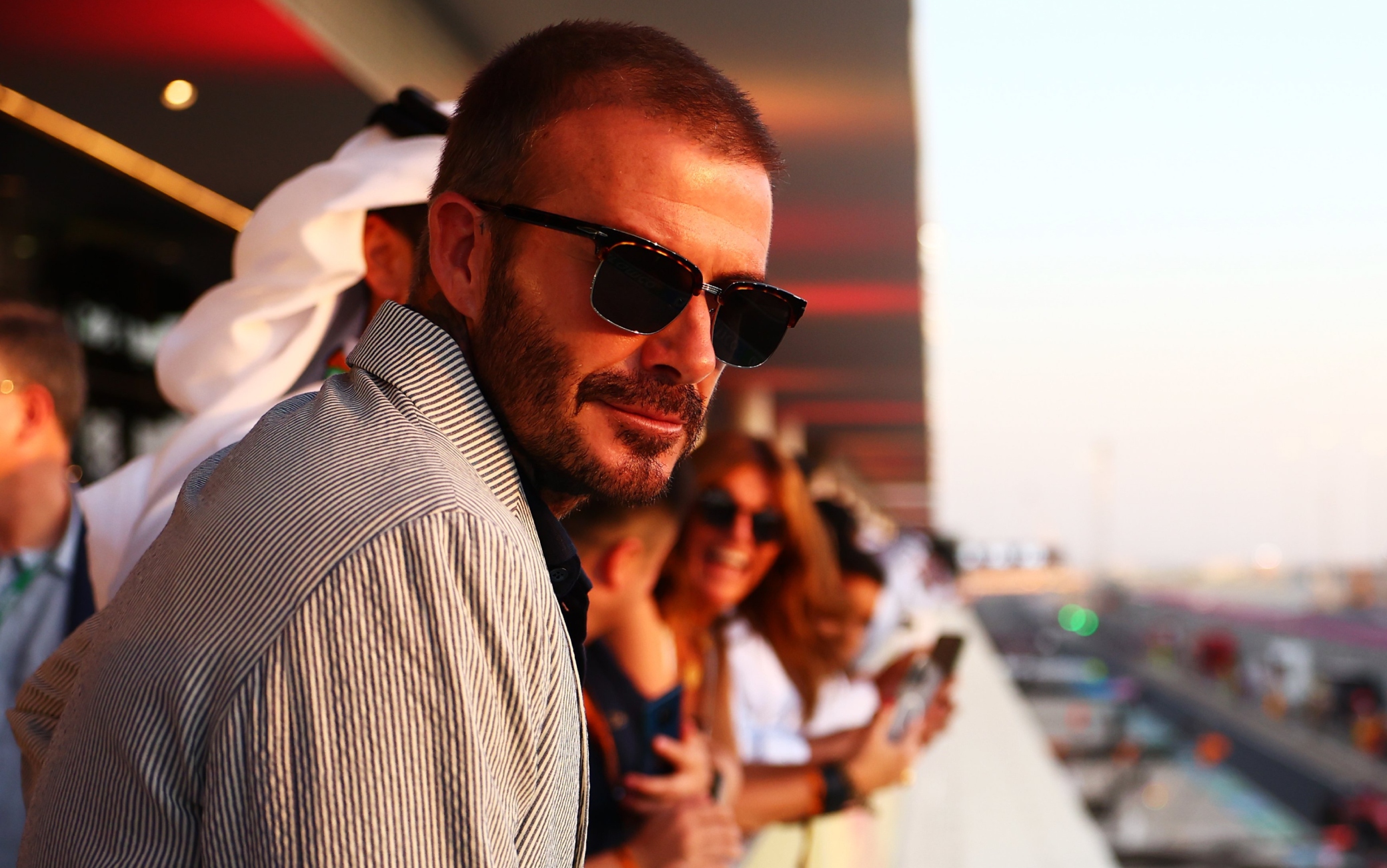 F1, David Beckham al GP del Qatar: spettatore durante la Sprint Race ...