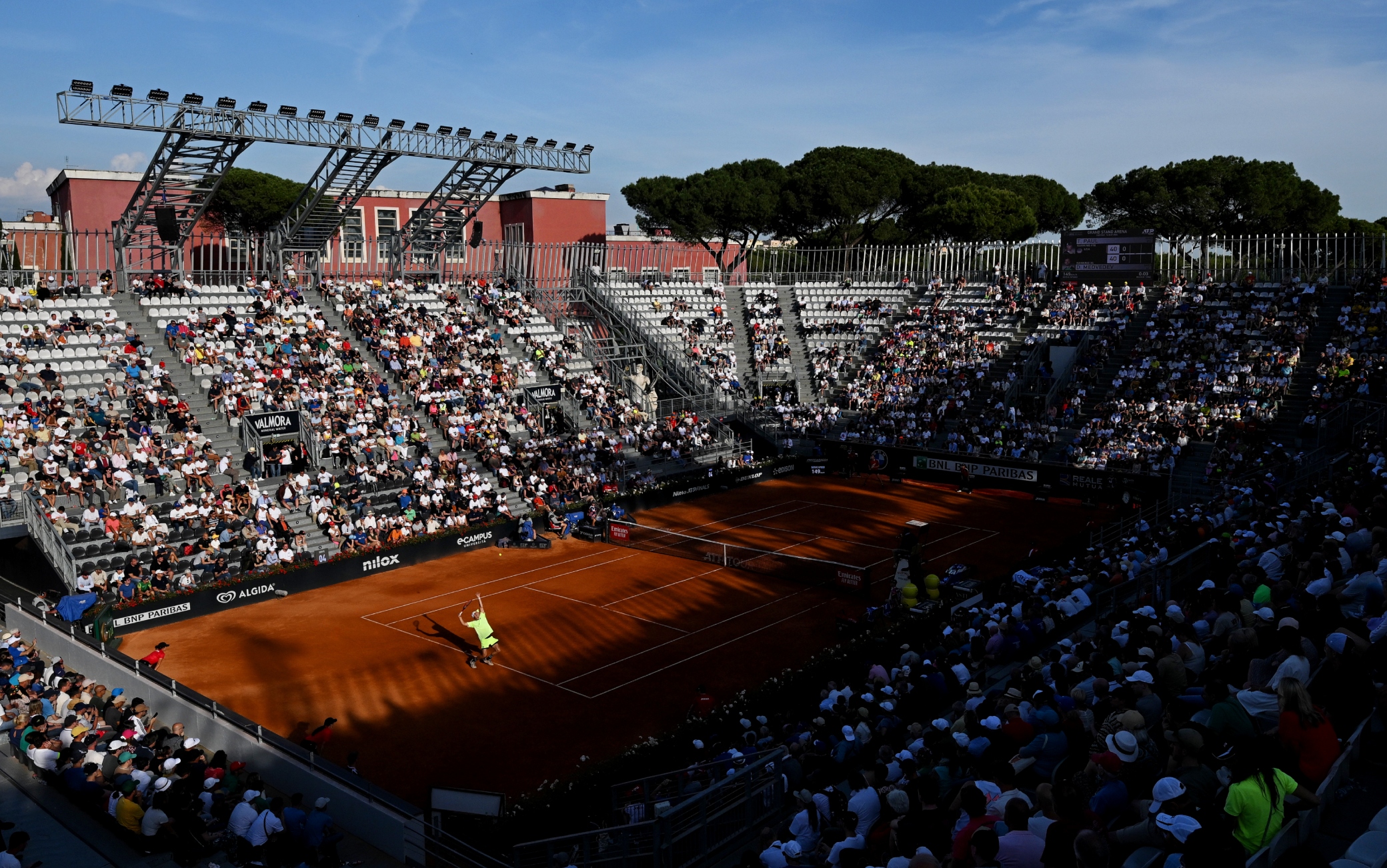 Internazionali Tennis d'Italia, i campi in terra rossa di Roma | Sky Sport
