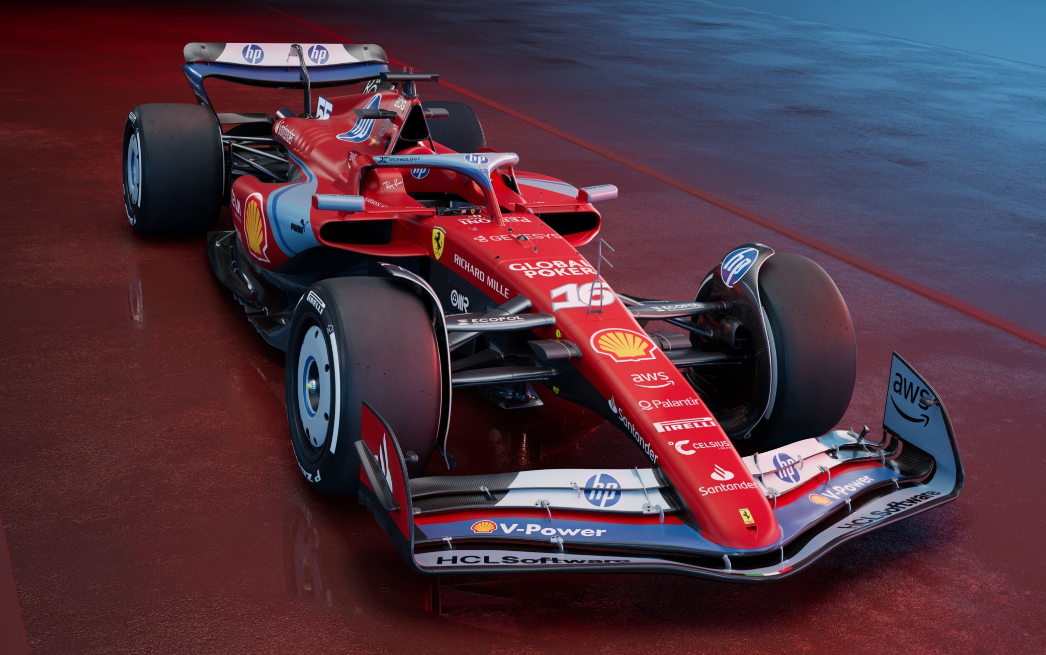 Ferrari in F1 al GP di Miami: le foto della livrea azzurra | Sky Sport