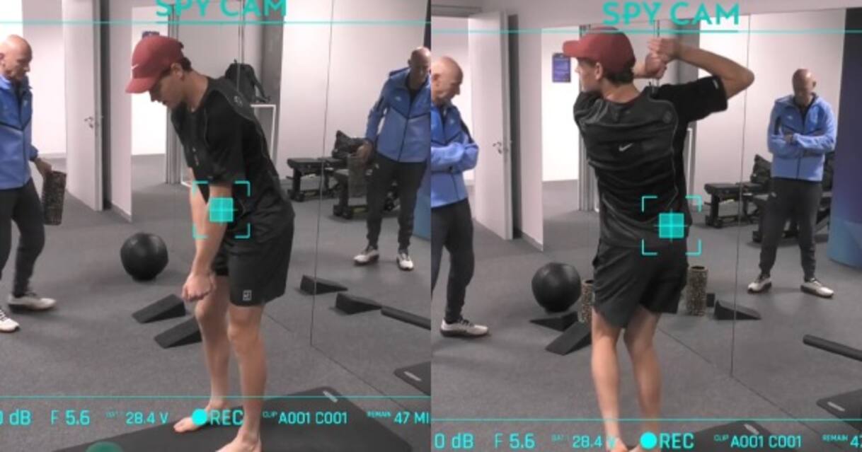 Atp Finals, Sinner si riscalda 'giocando' a... golf. VIDEO | Sky Sport