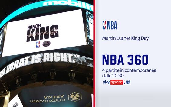 NBA 360, quattro gare LIVE in contemporanea su Sky per il Martin Luther King Day | Sky Sport