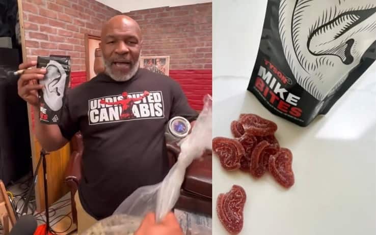 Mike Tyson sells Holyfield's ear shaped cannabis candies!