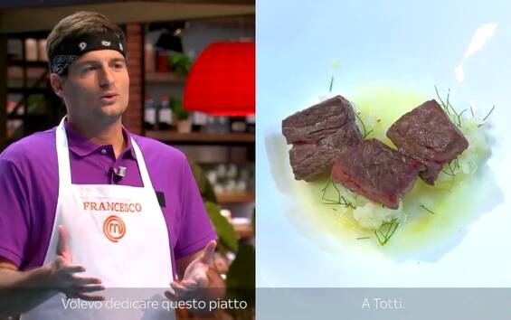 Masterchef 12, Francesco dedica un piatto a Francesco Totti. Video ...