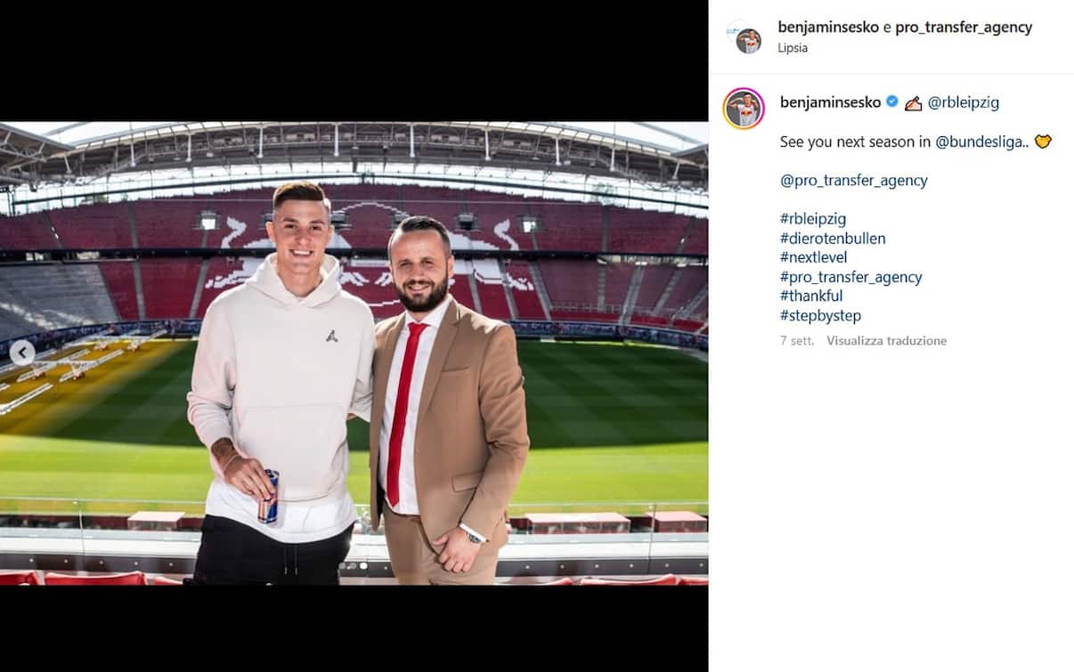 Benjamin Sesko, chi è l'attaccante della Slovenia e del Salisburgo ...