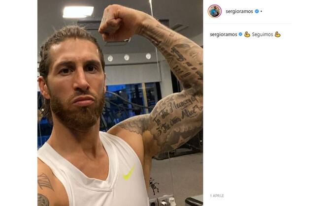 Sergio Ramos, capelli e barba lunga: foto su Instagram del difensore ...