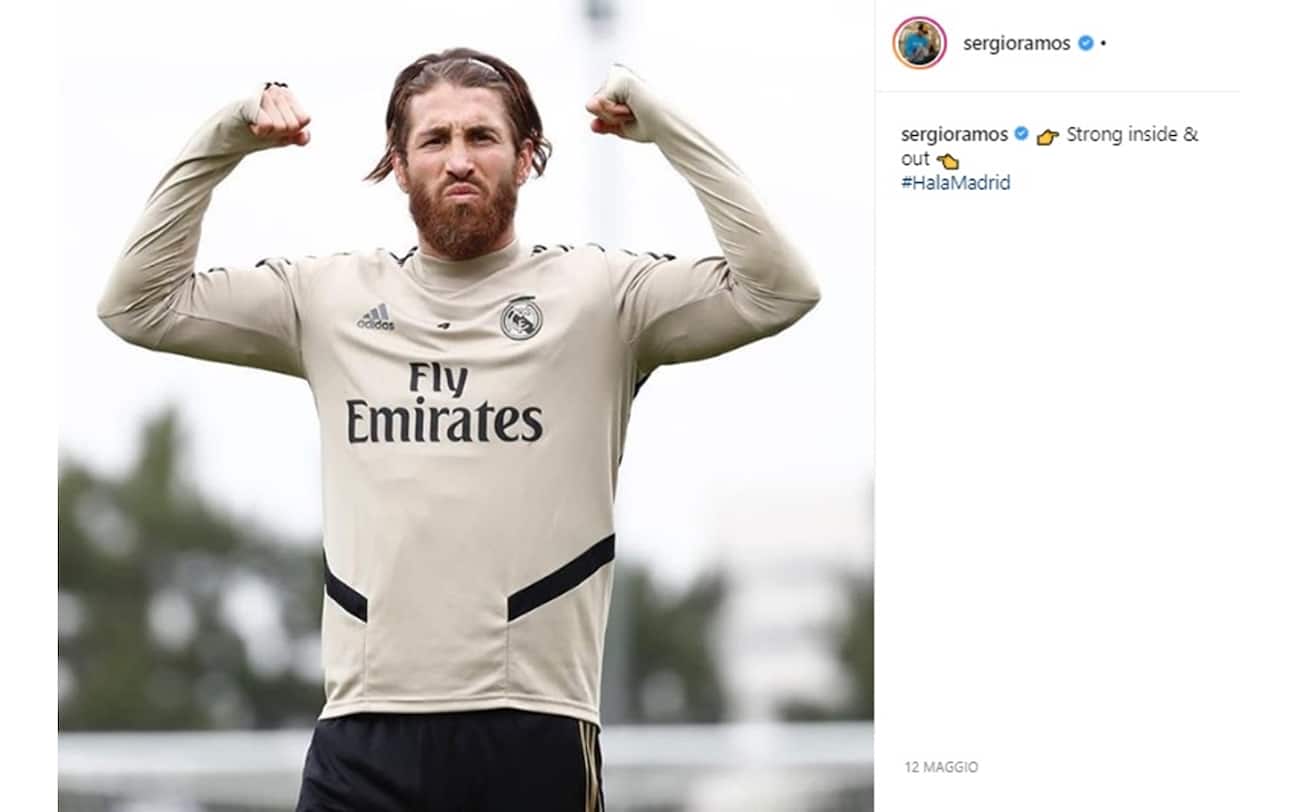 Sergio Ramos, capelli e barba lunga: foto su Instagram del difensore ...
