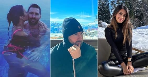 Messi, la moglie Antonela Roccuzzo e i figli in vacanza in Svizzera ...